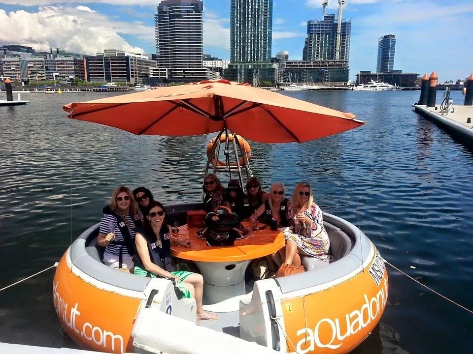 BBQ electric boat hire melbourne — Aqua Donut BBQ Boat Hire