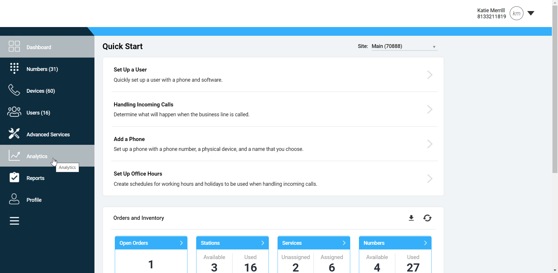 Call Analytics — PeachComm