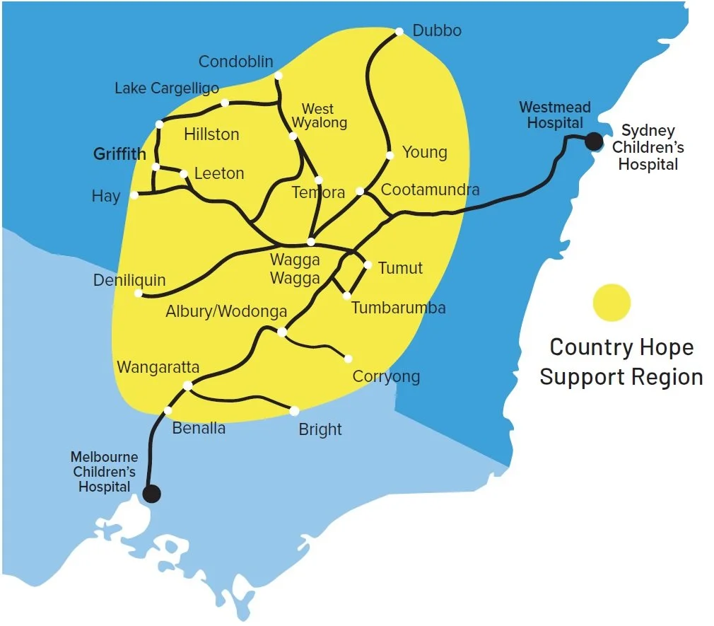 Our Support Region — Country Hope - Wagga Wagga, Albury Wodonga ...