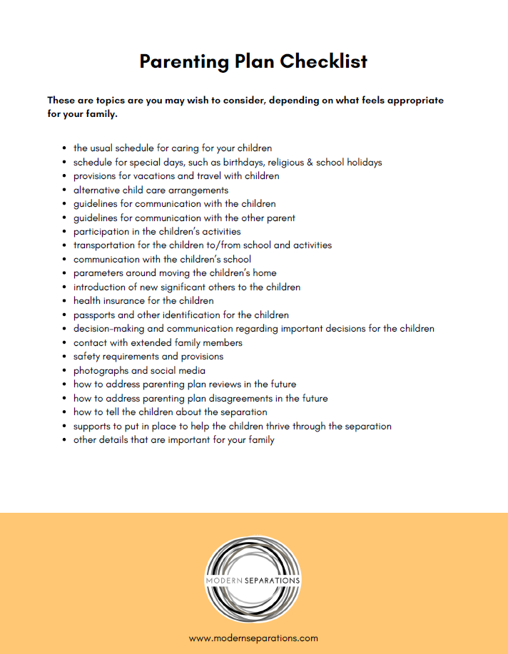 BC Separation Checklists - Prepare for Your Separation & Divorce ...