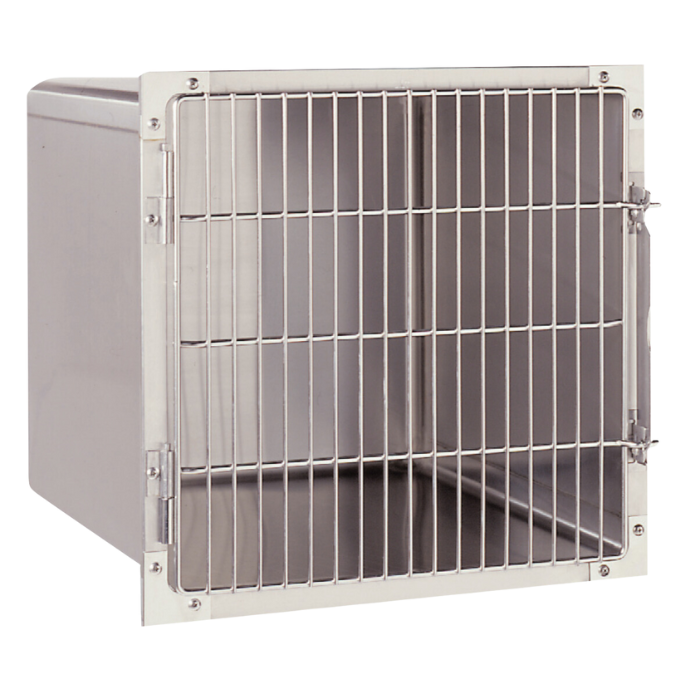 10-foot Bank Stainless Steel Cages with base and wheels