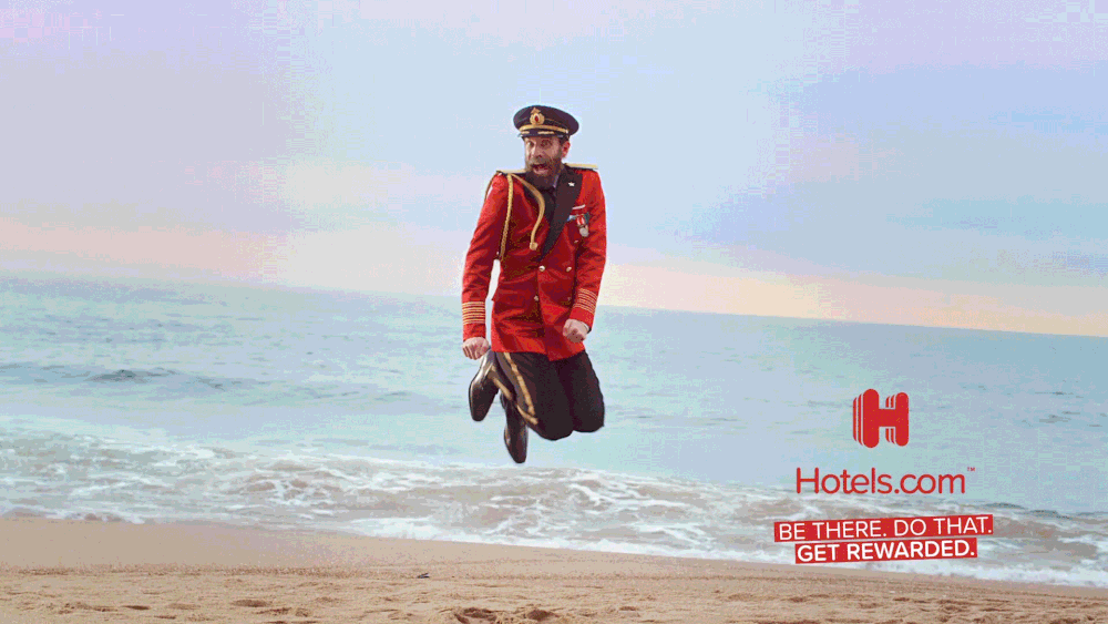 Captain Obvious Hotels Gif