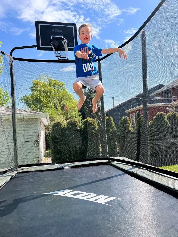 Jumping into summer with ACON Trampolines — PEANUT BUTTER BLONDIE