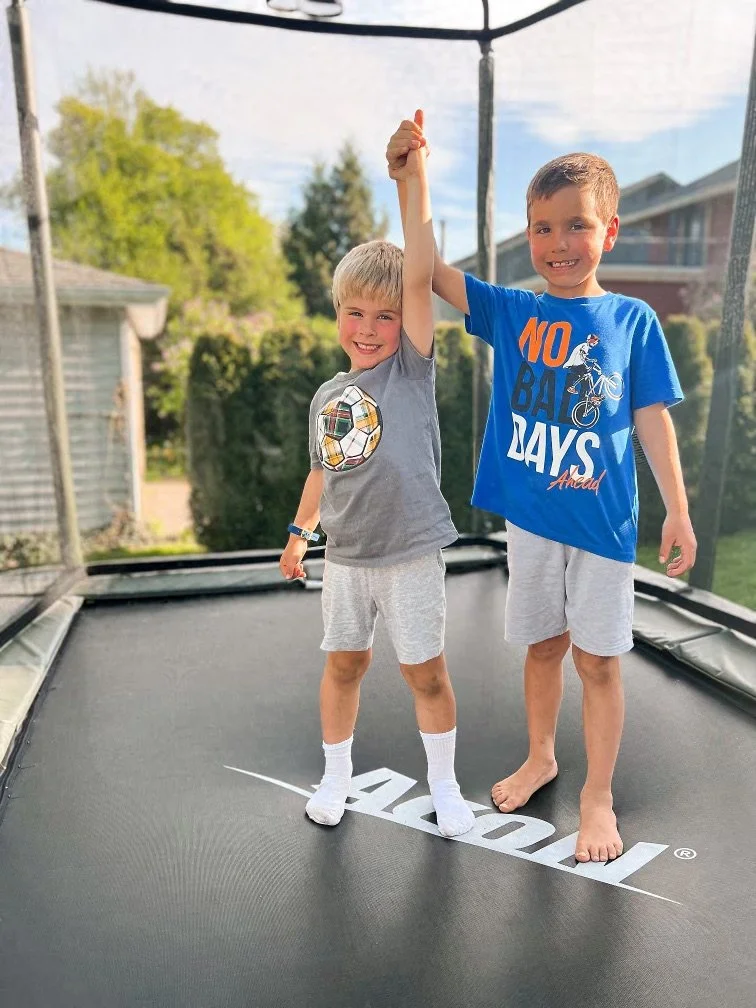 Jumping into summer with ACON Trampolines — PEANUT BUTTER BLONDIE