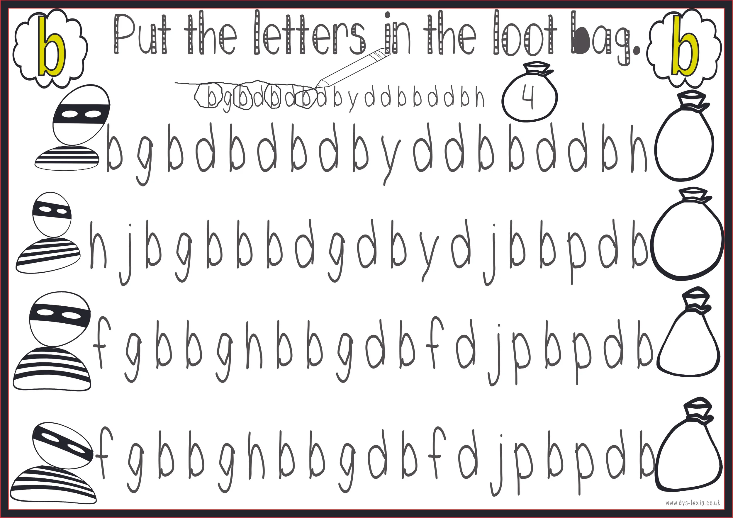 Letter Confusion Worksheets