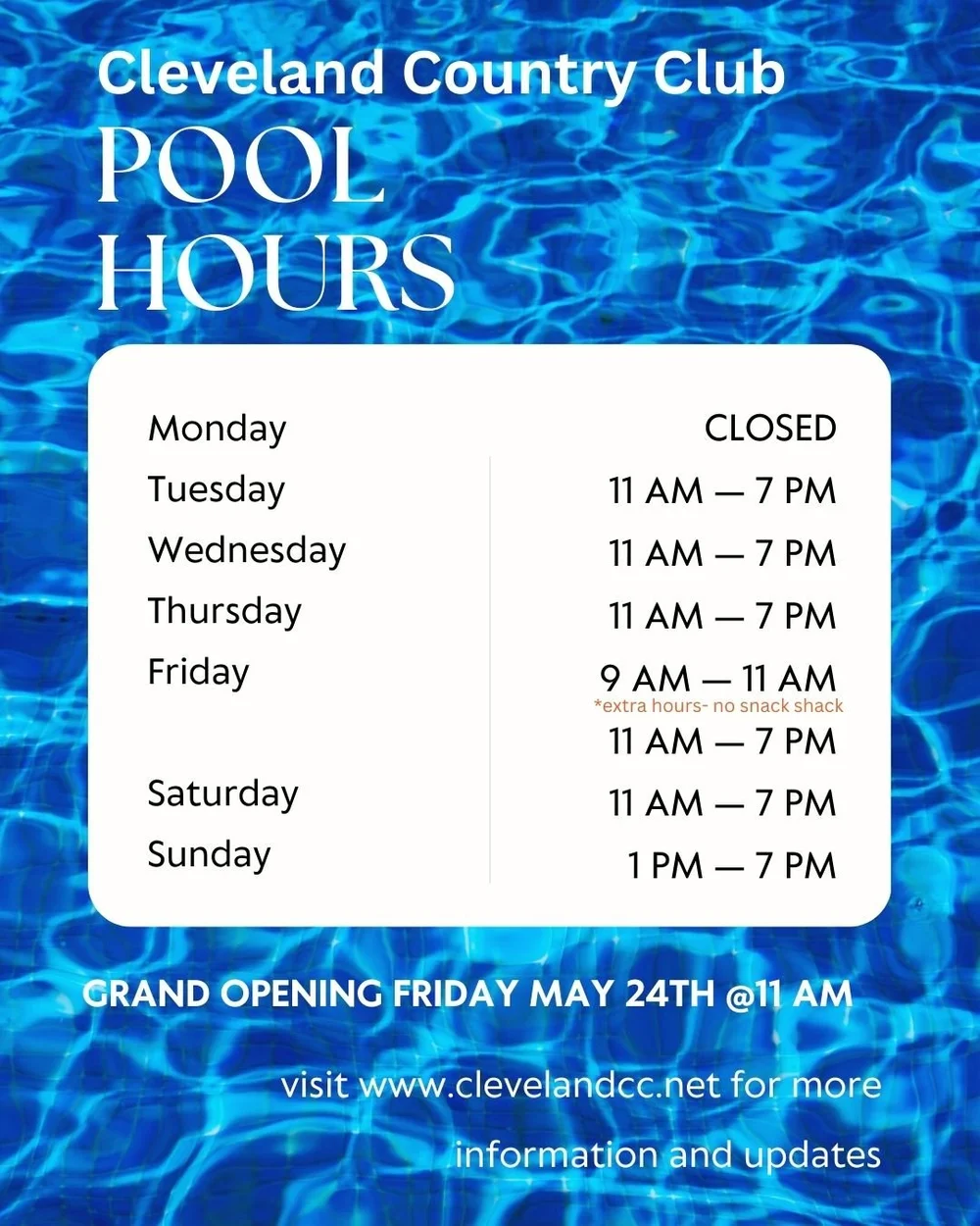 Pool — Cleveland Country Club