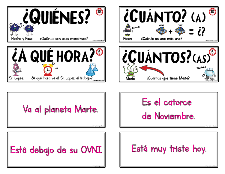 Teaching Spanish Question Words. ¿Por qué? ¿Por qué no? Spanish Games ...