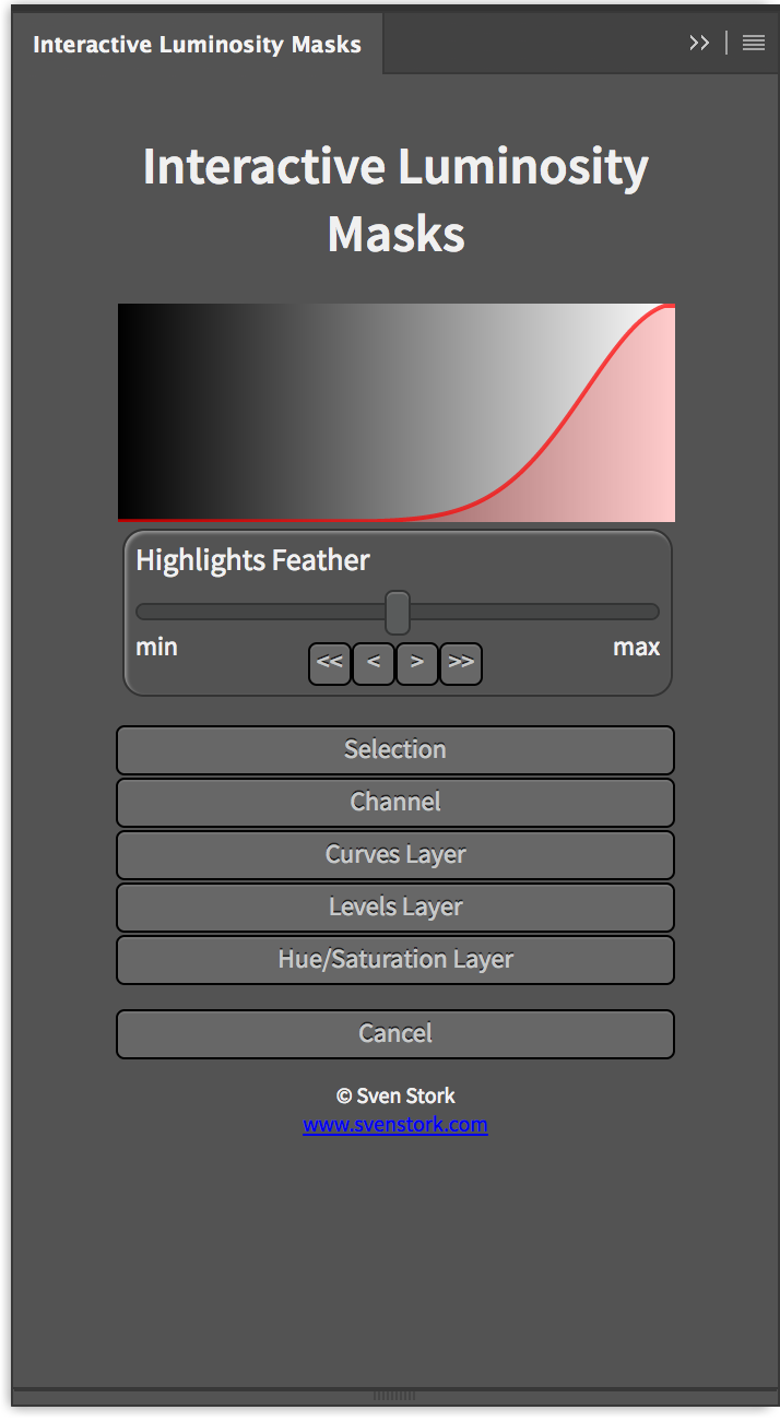 Interactive Luminosity Masks — Sven Stork