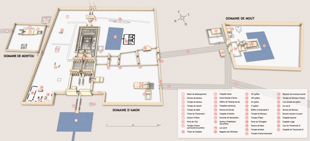 Karnak Temple Map