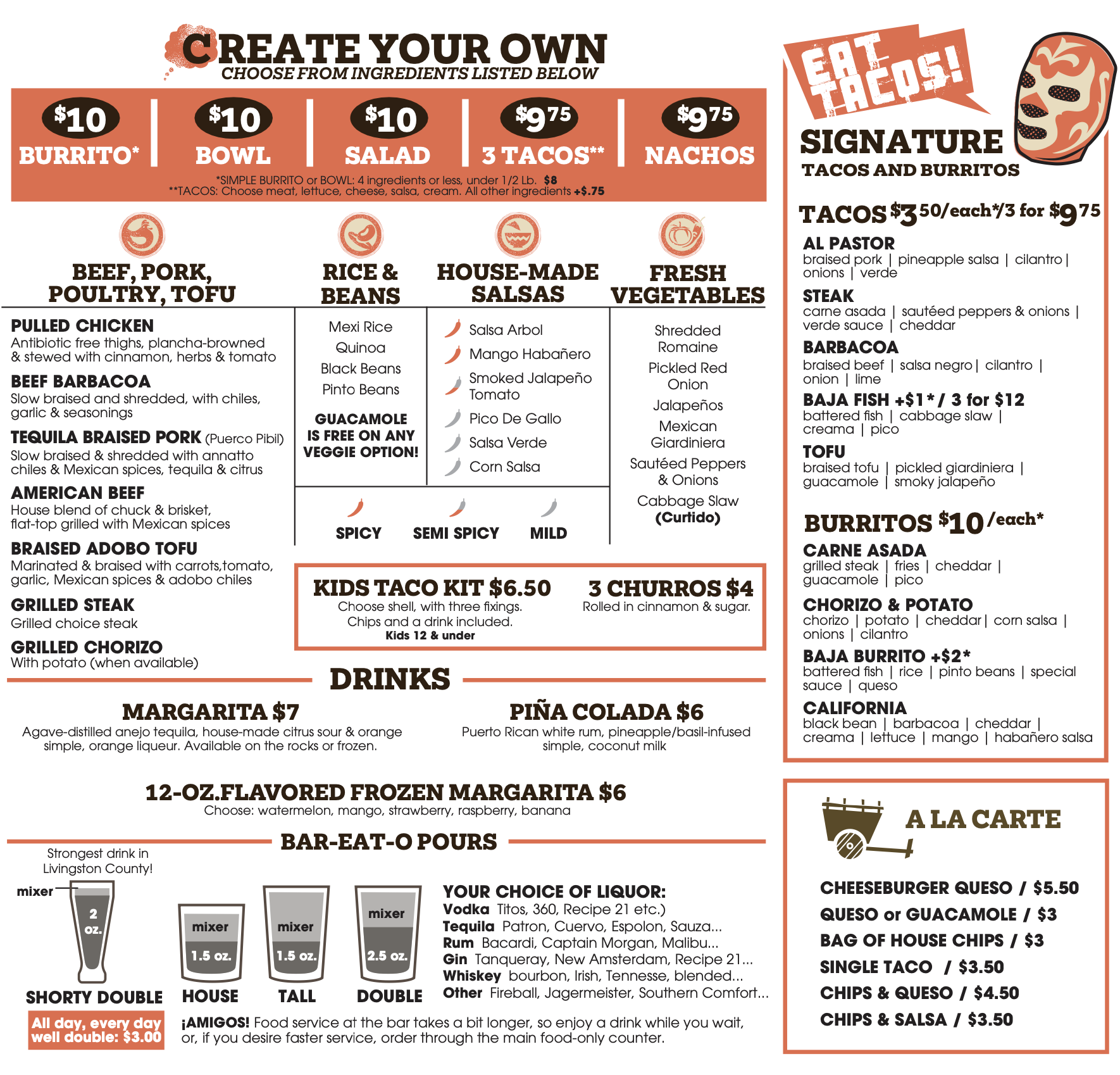 Bar-Eat-O | Tacos, Burritos, Lunch, Dinner