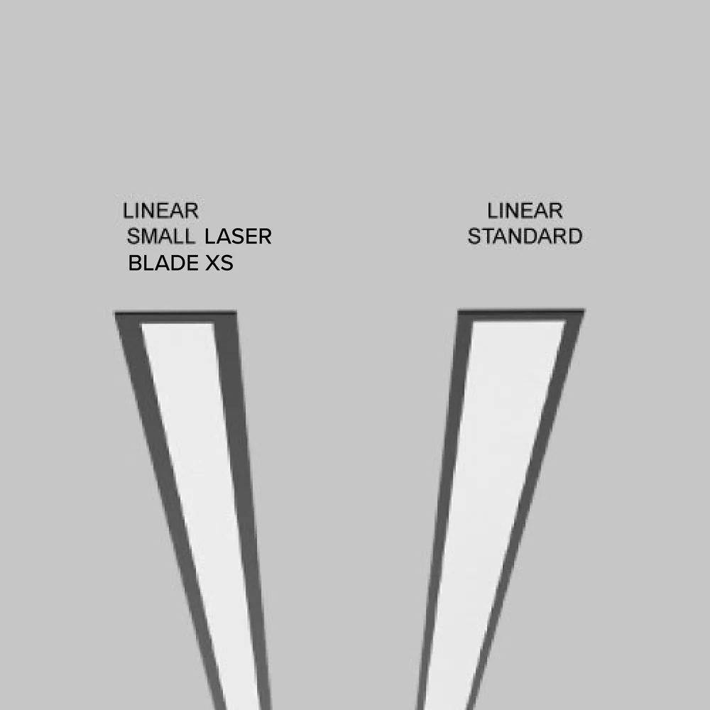 Linear Small Laser Blade XS Recessed — Sistemalux
