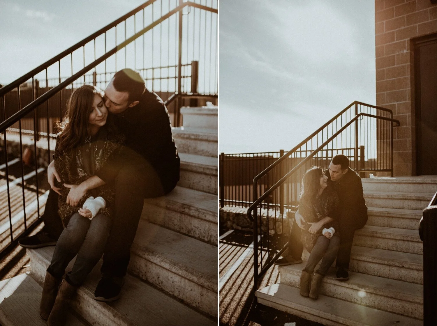 Winter Engagement Photos at Beaver Brook Reservation and local Brewery ...