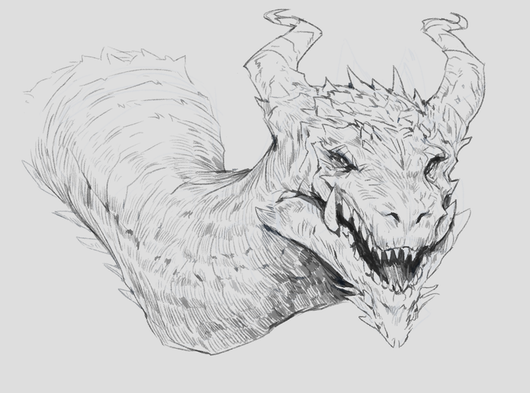 How to Draw a Dragon Portrait: A Step-by-Step Guide — The Beginner ...