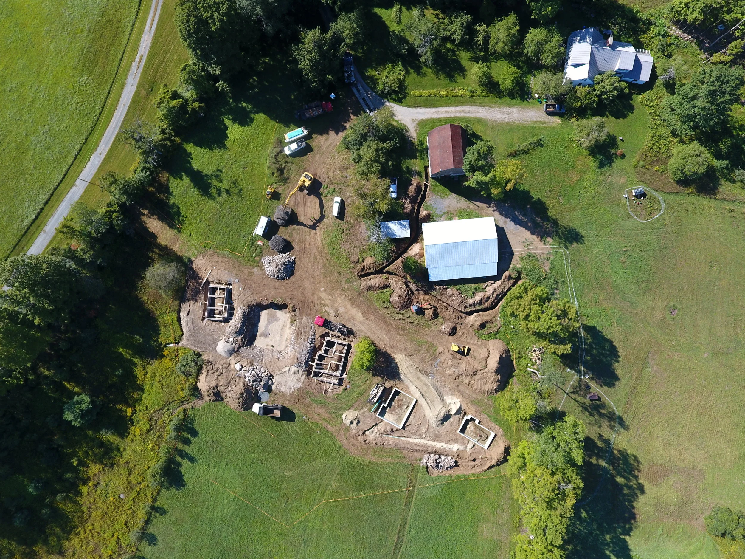 Cabin Construction — Vermont Vacation Cabins | Fat Sheep Farm & Cabins