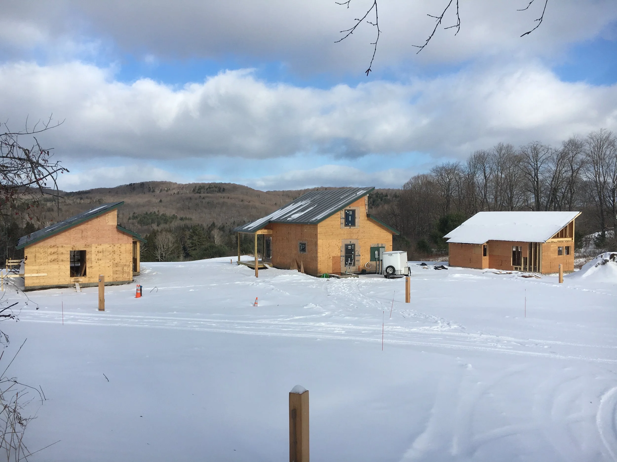 Cabin Construction — Vermont Vacation Cabins | Fat Sheep Farm & Cabins