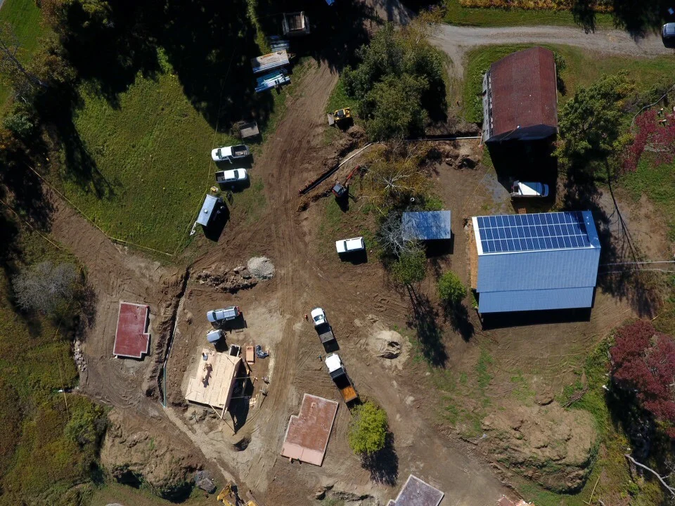 Cabin Construction — Vermont Vacation Cabins | Fat Sheep Farm & Cabins