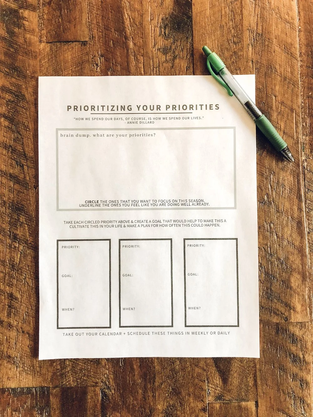 Courage, Dear Heart: How do we build a life around our priorities ...