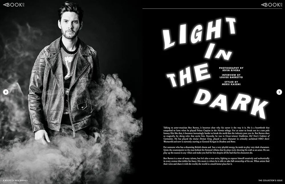 BEN BARNES: LIGHT IN THE DARK [IN PRINT] — A BOOK OF MAGAZINE