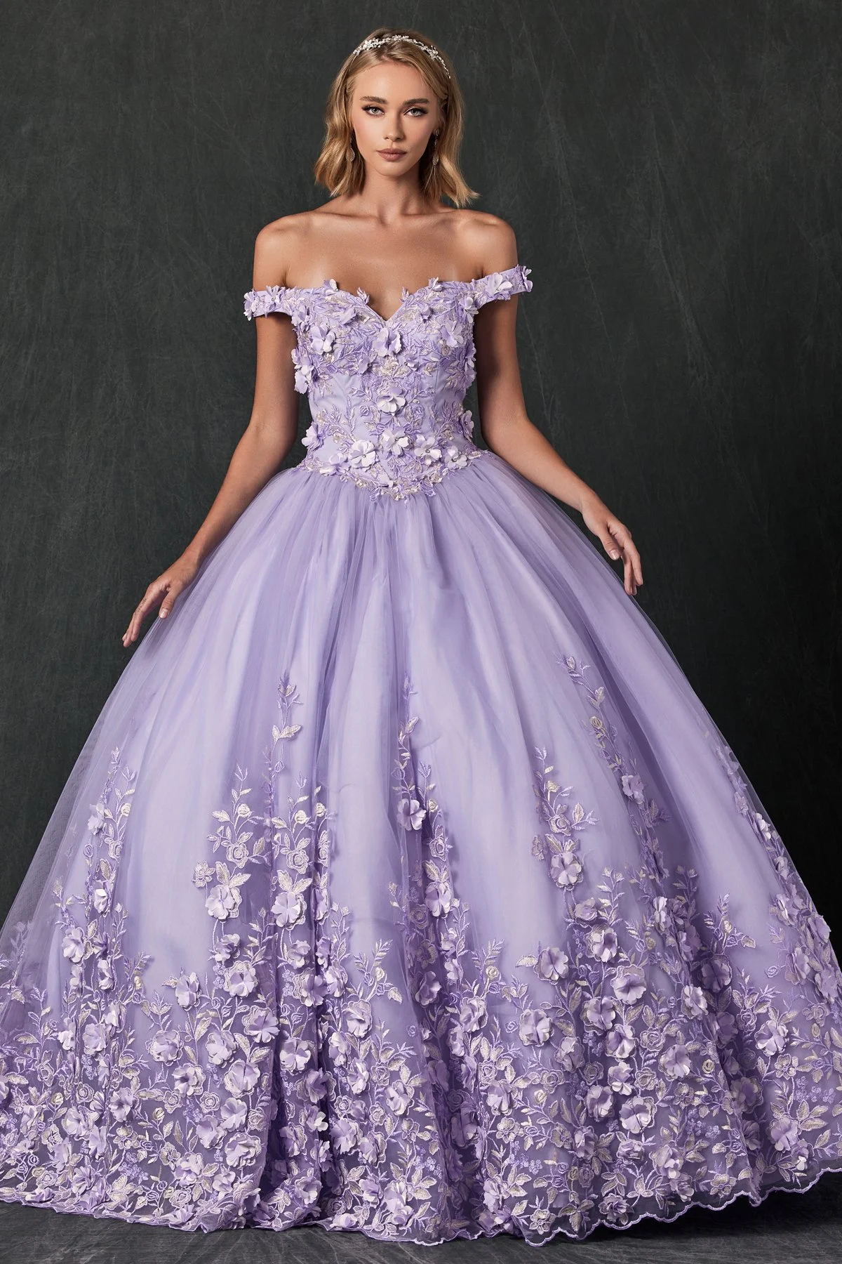 Lilac Quinceanera Dress- JT1434 — Danielly's Boutique
