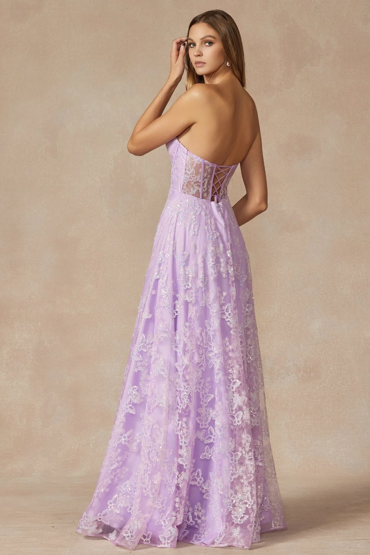 Lilac A-line Prom Dress- JT2403 — Danielly's Boutique