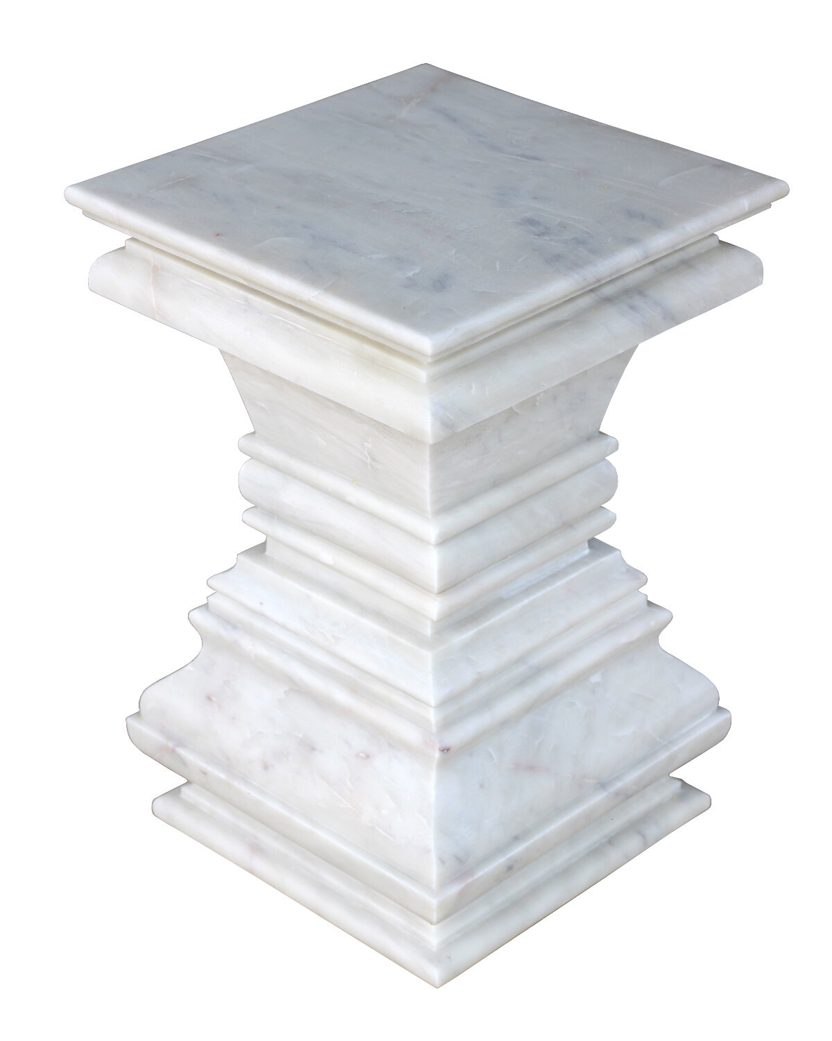 Square Architectural Pedestal Side Table — Stephanie Odegard Co. Ltd ...