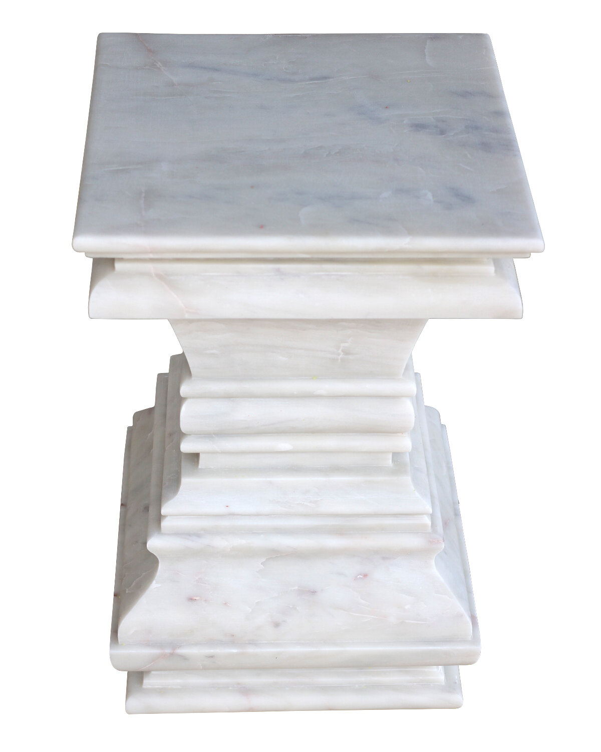 Square Architectural Pedestal Side Table — Stephanie Odegard Co. Ltd ...