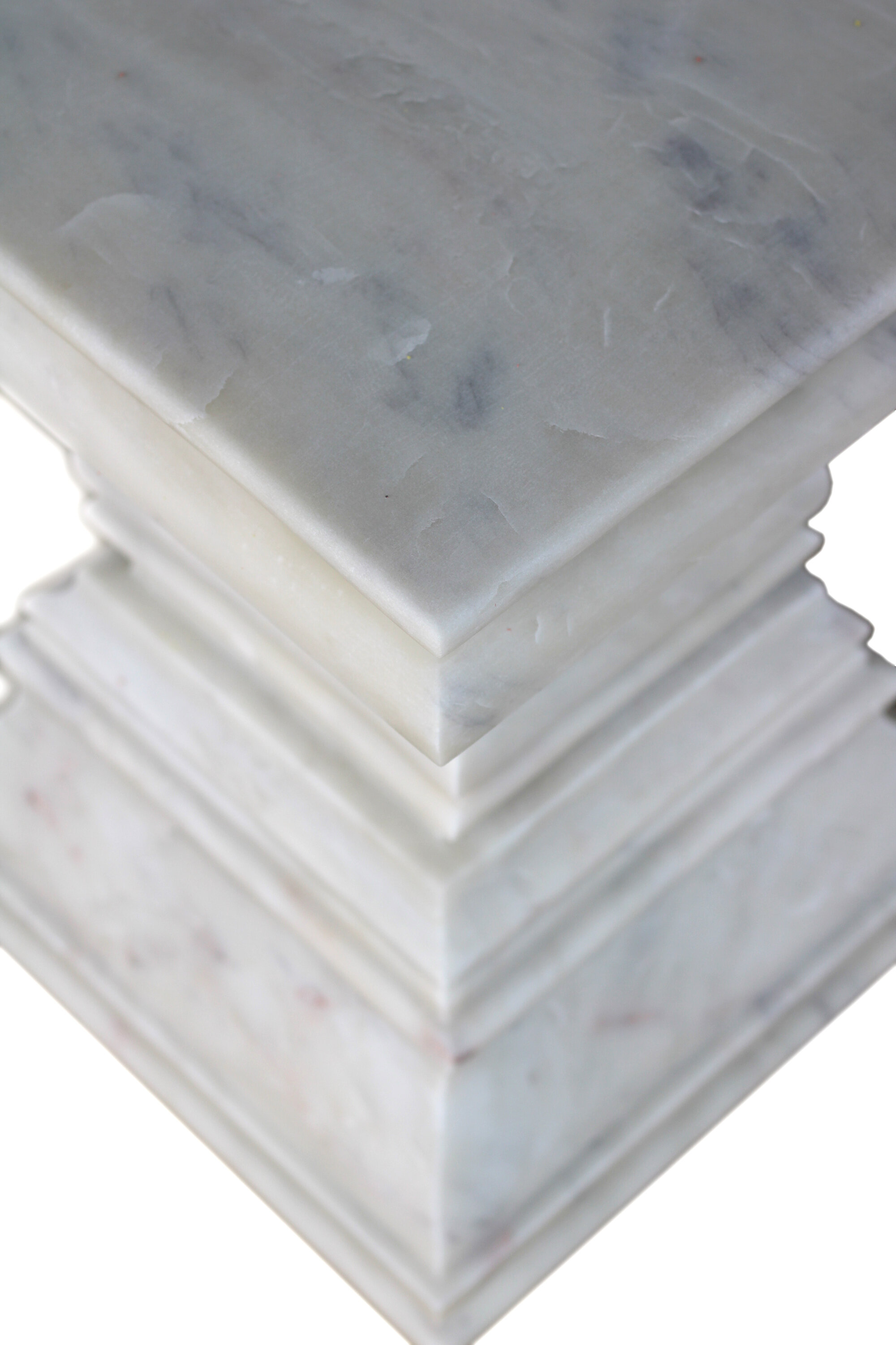Square Architectural Pedestal Side Table — Stephanie Odegard Co. Ltd ...