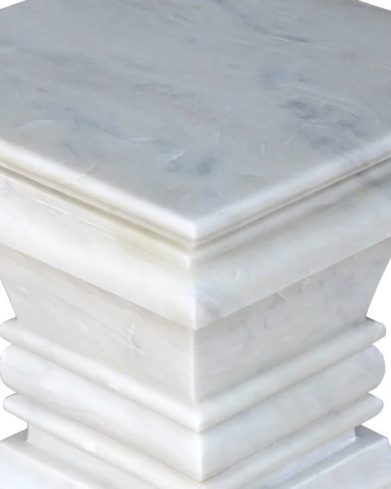 Square Architectural Pedestal Side Table — Stephanie Odegard Co. Ltd ...
