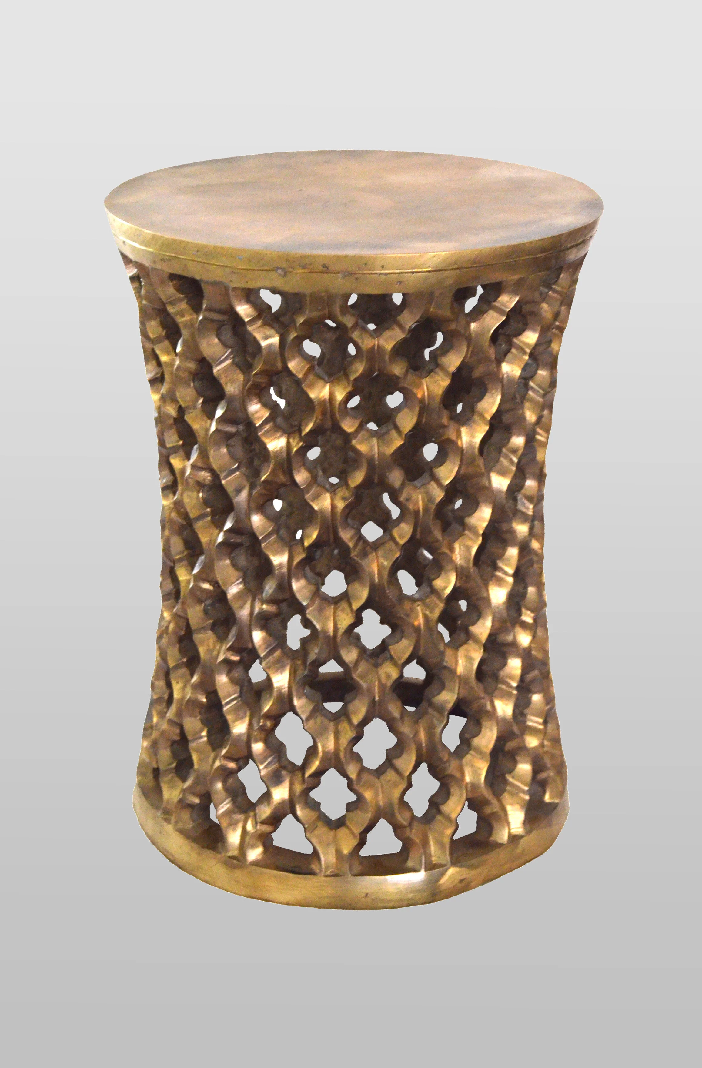 Round Jali Table Cast brass — Stephanie Odegard Co. Ltd. Furnishings ...