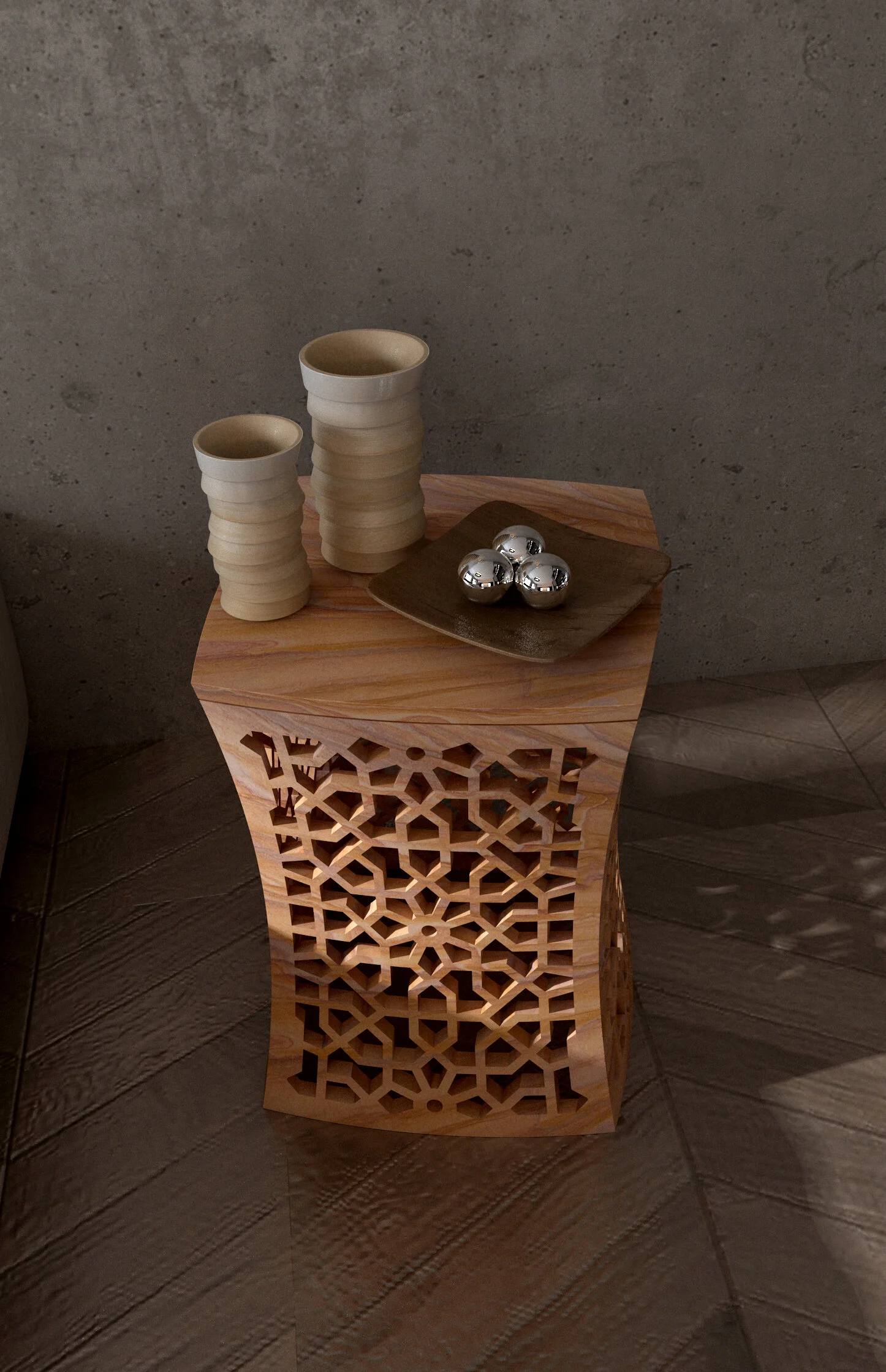 Jour Geometric Jali Table by Paul Mathieu for Stephanie Odegard ...