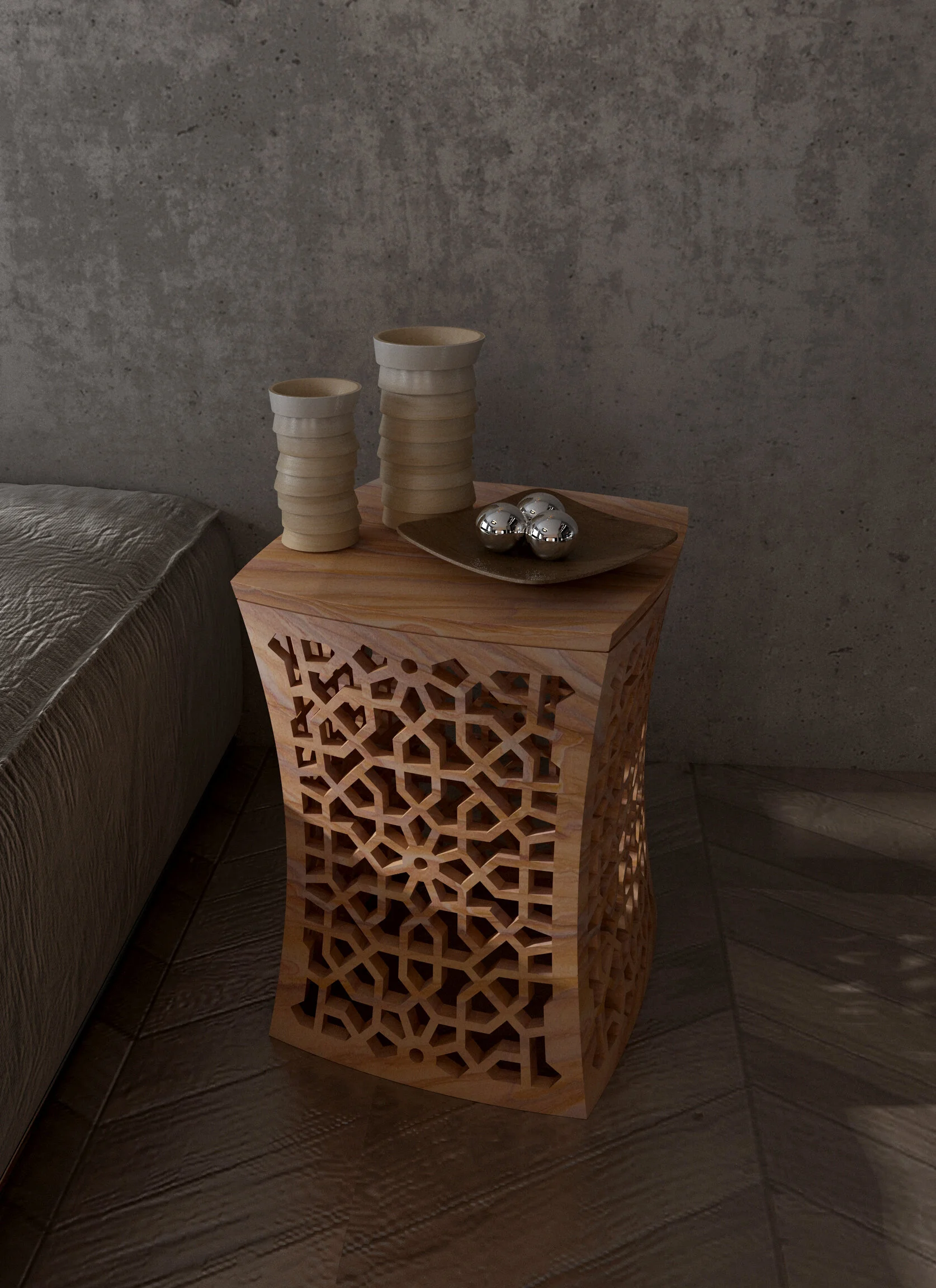 Jour Geometric Jali Table by Paul Mathieu for Stephanie Odegard ...