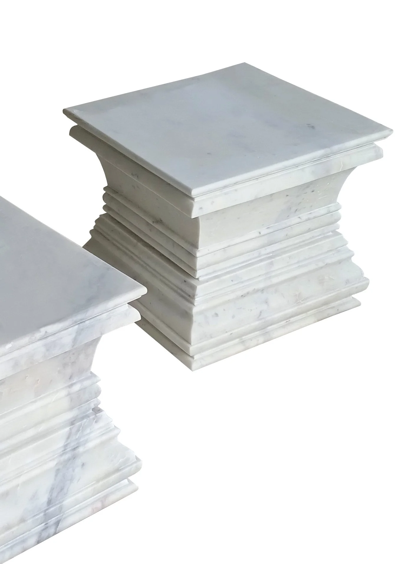 Square Architectural Pedestal Side Table — Stephanie Odegard Co. Ltd ...