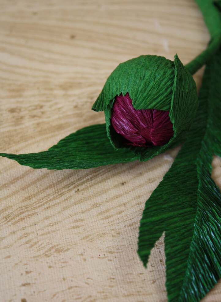 Buy Beautiful Crepe Paper Blooming Peonies High-Quality Craft Flowers ...