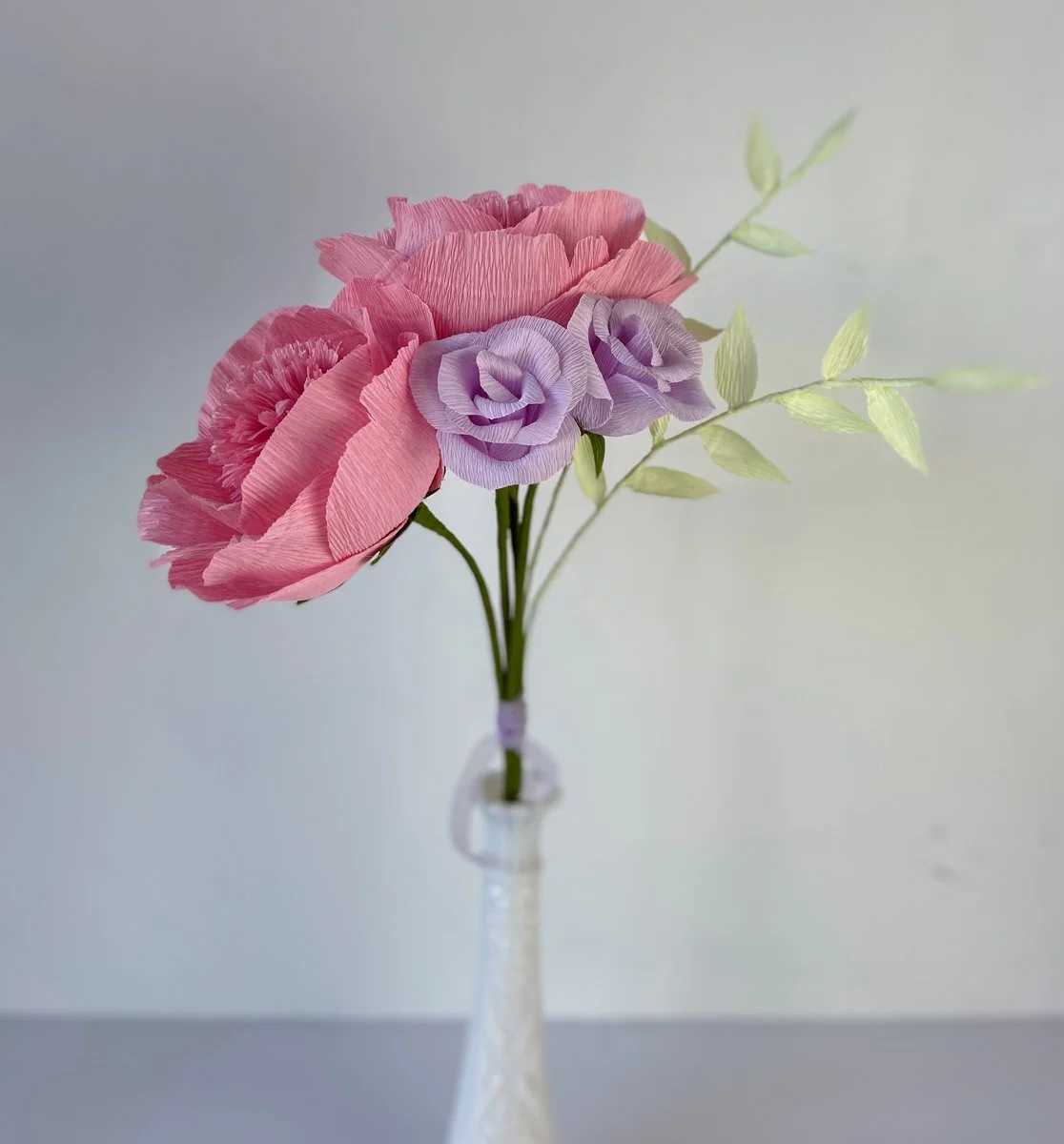 Buy Beautiful Crepe Paper Garden Rose Bouquet High-Quality Craft ...
