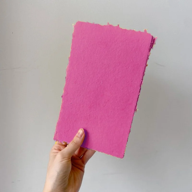 RECYCLED RAINBOW PAPER STATIONERY SET — PAPERCRAFT MIRACLES LLC
