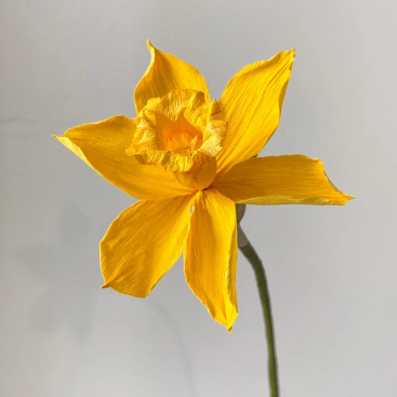 WISTERIA BRANCH CREPE PAPER FLOWER — PAPERCRAFT MIRACLES LLC