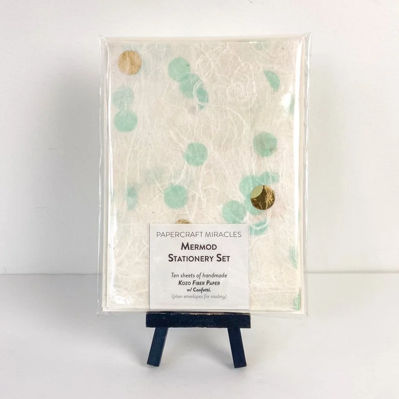 SHREDDED MONEY STATIONERY SET — PAPERCRAFT MIRACLES LLC