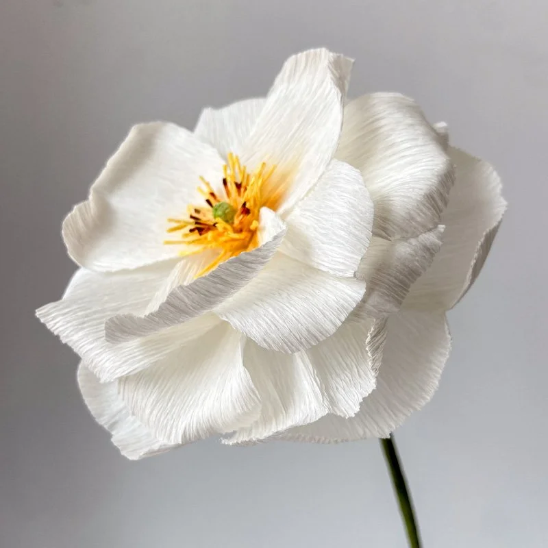 BLOOMING PEONIES CREPE PAPER FLOWER — PAPERCRAFT MIRACLES LLC