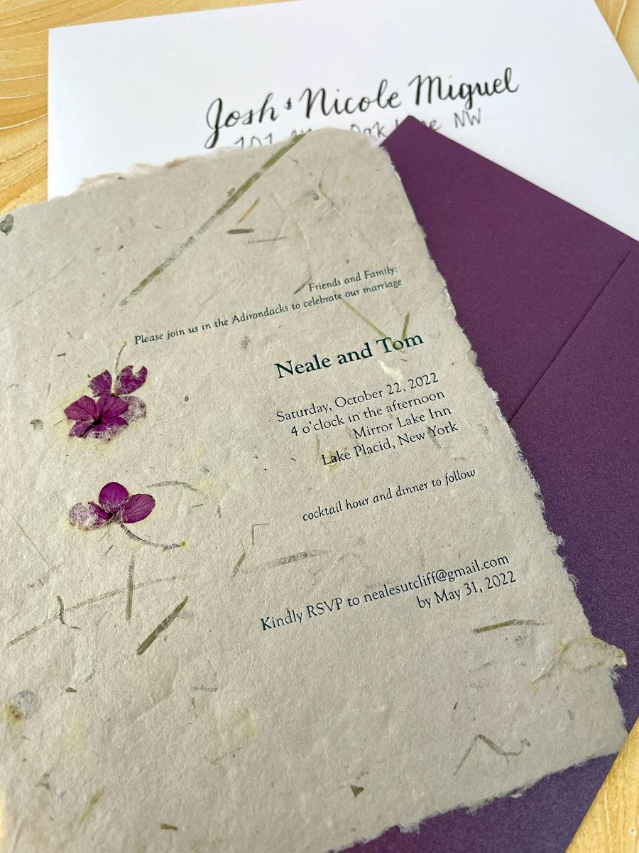 Elegant Handmade Wedding Invitations | Custom Designs | Papercraft ...