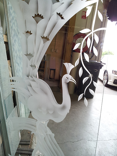 Aurora Glass Sandblasting Sandblasting