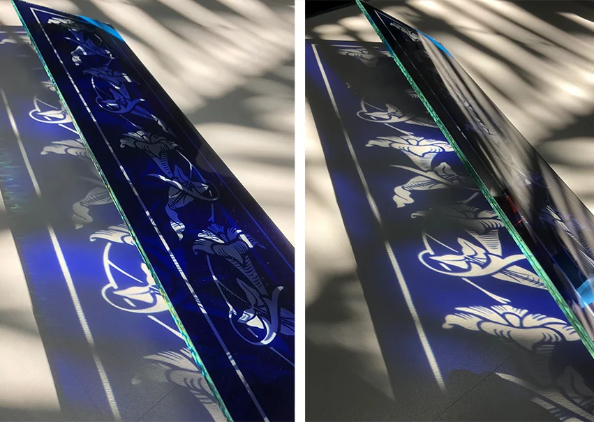 Aurora Glass Sandblasting