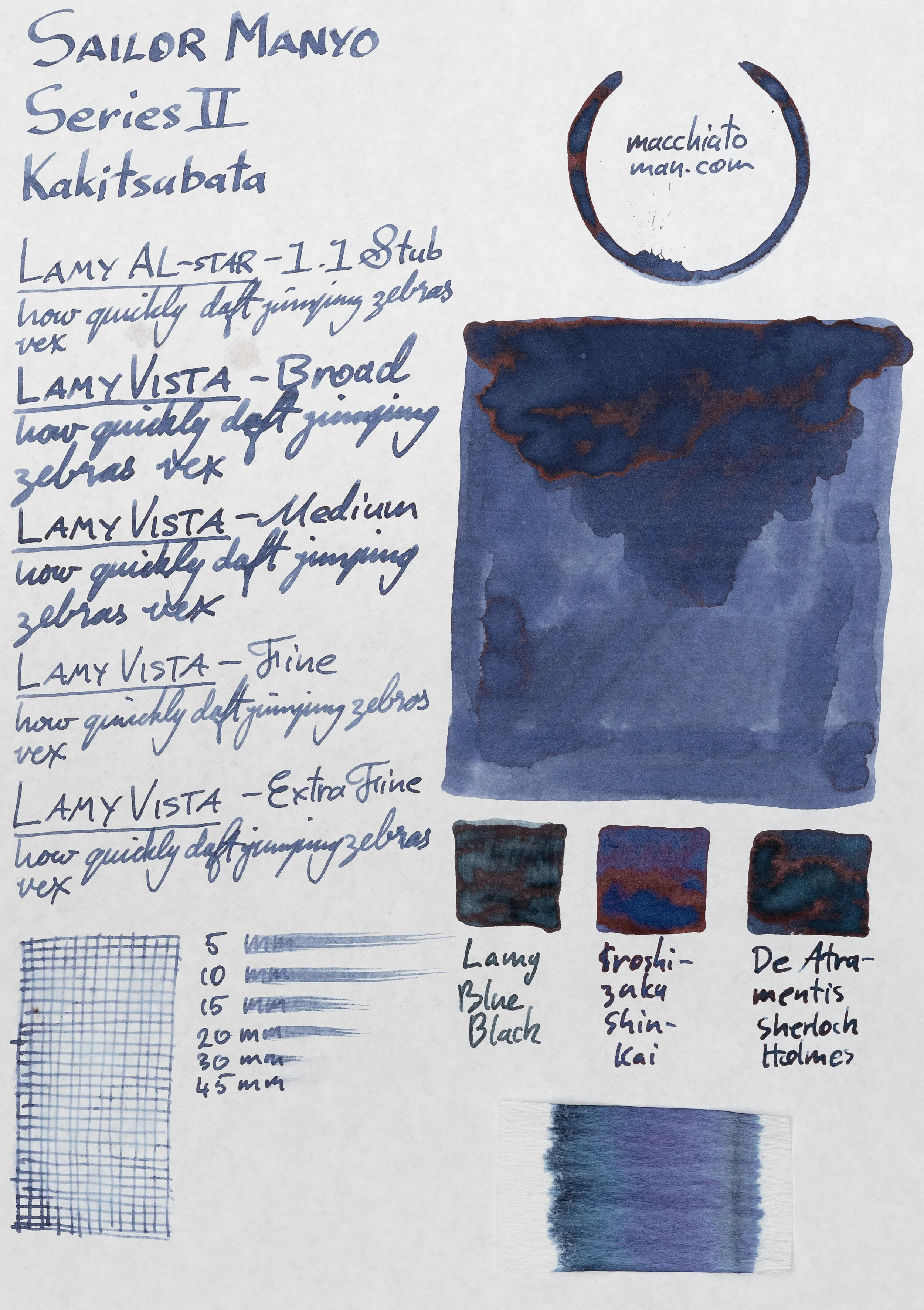 Ink Overview: Sailor Manyo Series II Part 1 (Chigaya, Kakitsubata ...