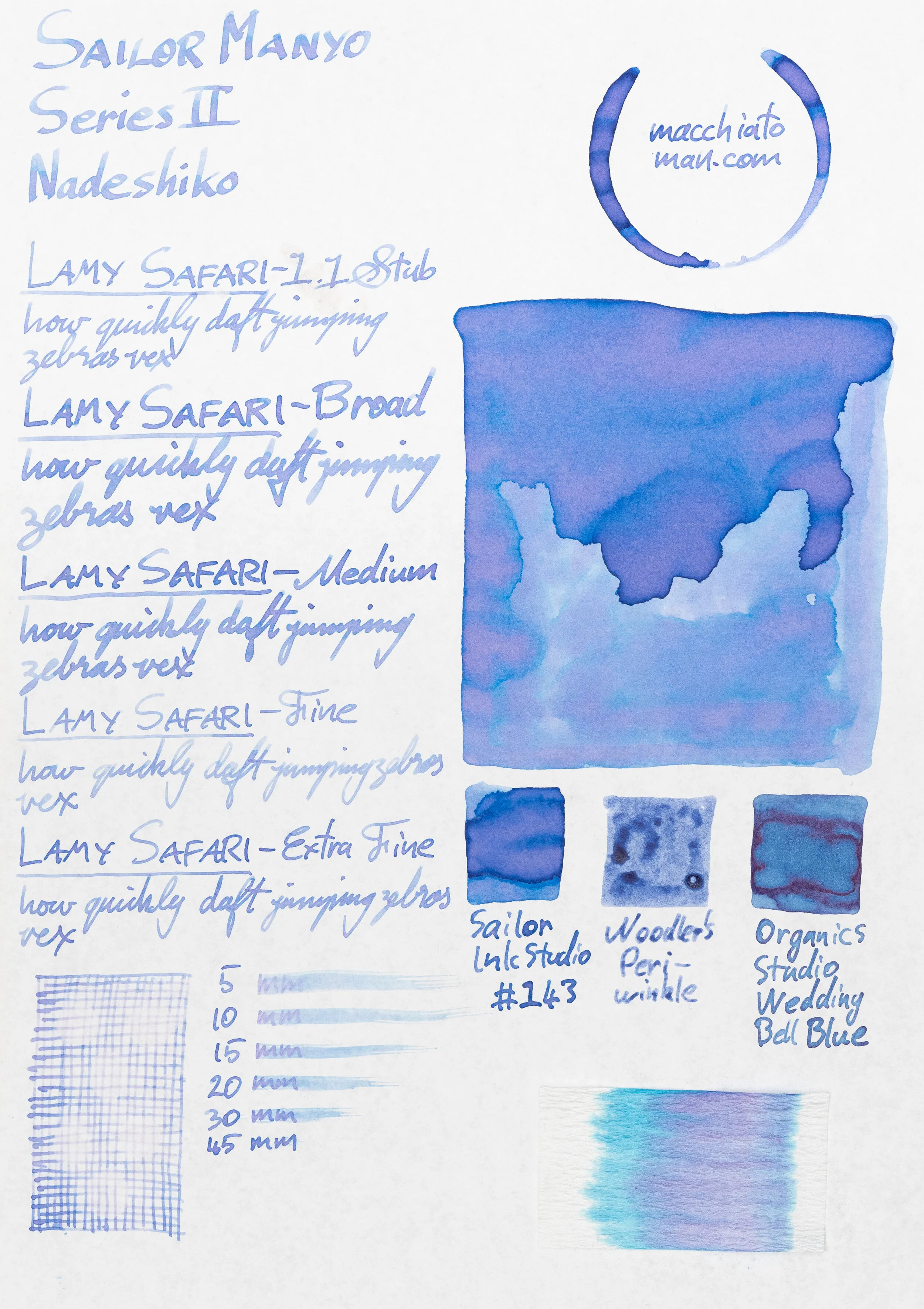 Ink Overview: Sailor Manyo Series II Part 1 (Chigaya, Kakitsubata ...