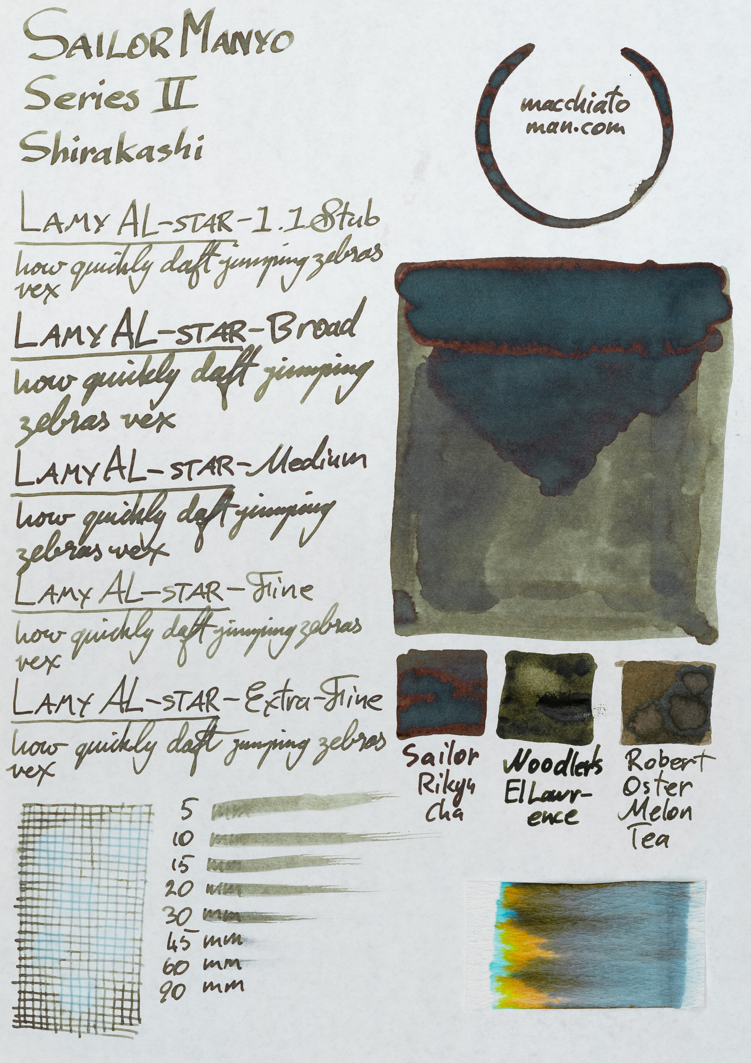 Ink Overview: Sailor Manyo Series II Part 2 (Sakura, Shirakashi ...