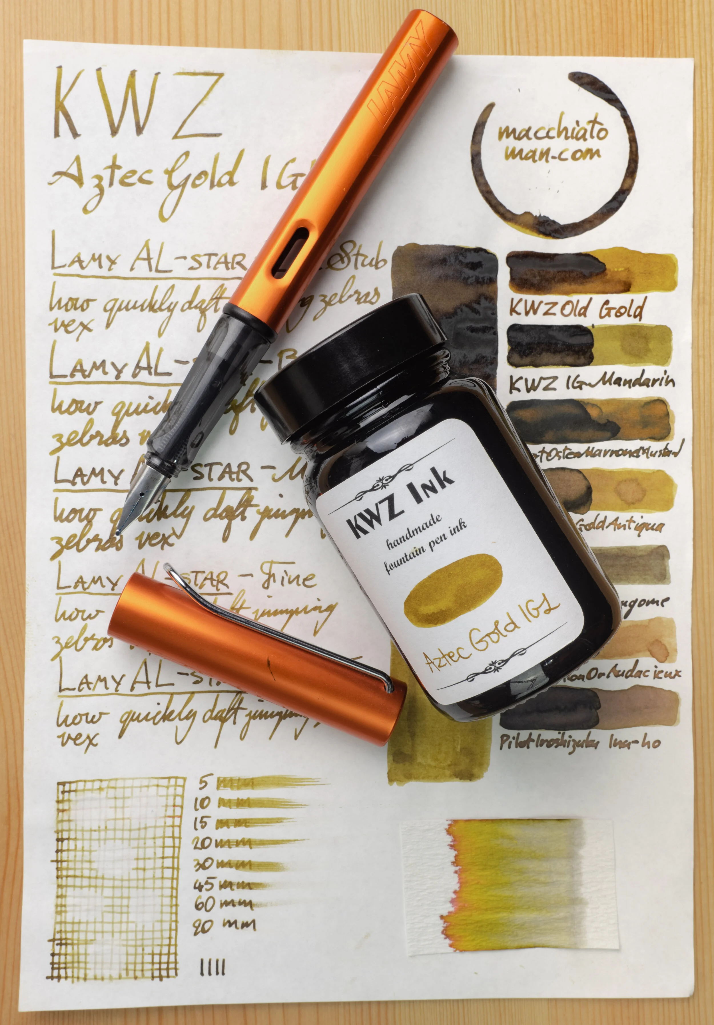 Ink Review: KWZ Aztec Gold IGL — Macchiato Man
