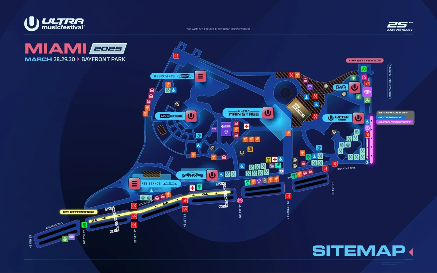 ULTRA MUSIC FESTIVAL UNVEILS SET TIMES, SITE MAP, #ULTRALIVE, AND ...