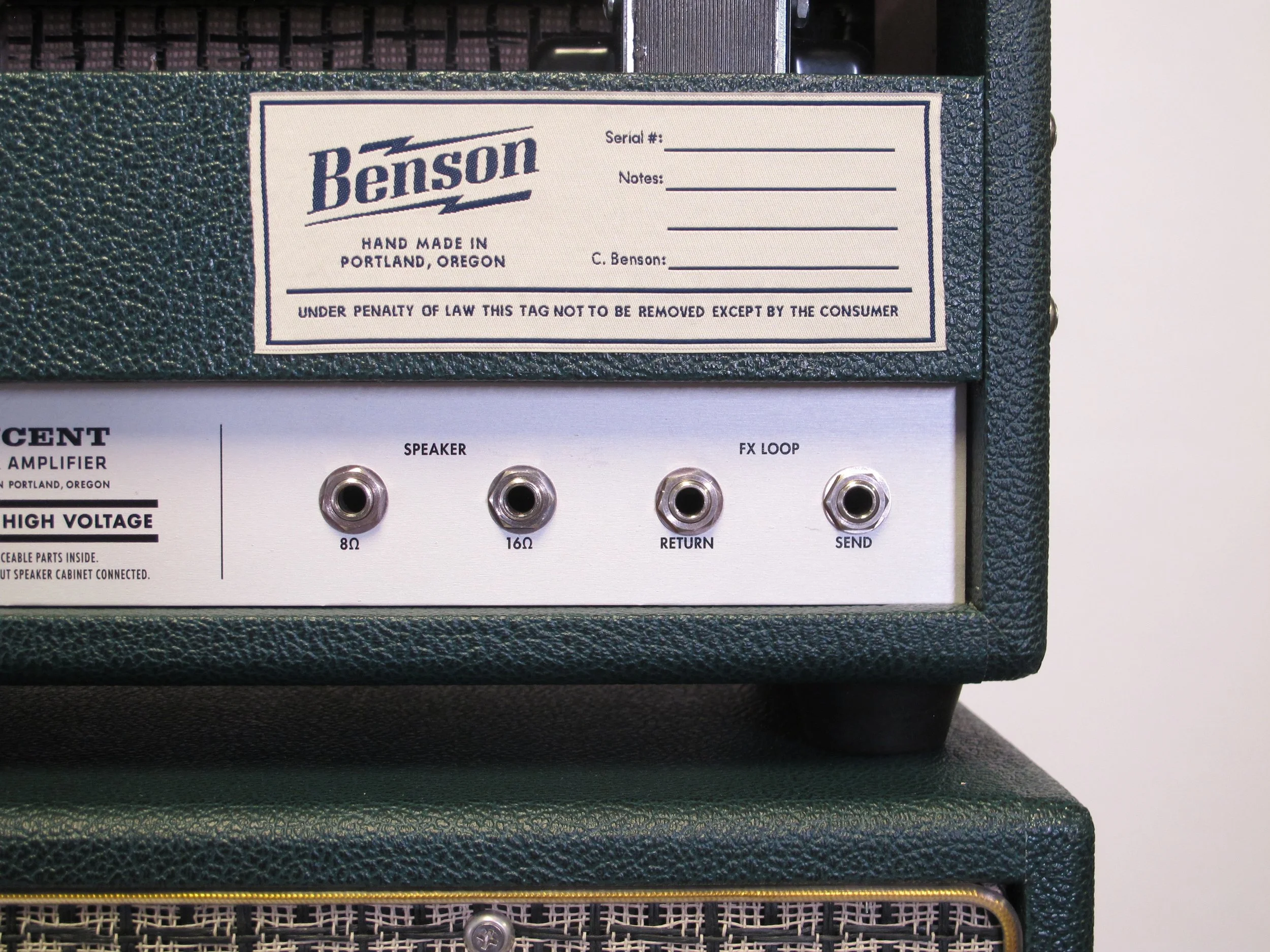 Vincent 30 Watt Channel Switching Guitar Amplifier — BENSON AMPS