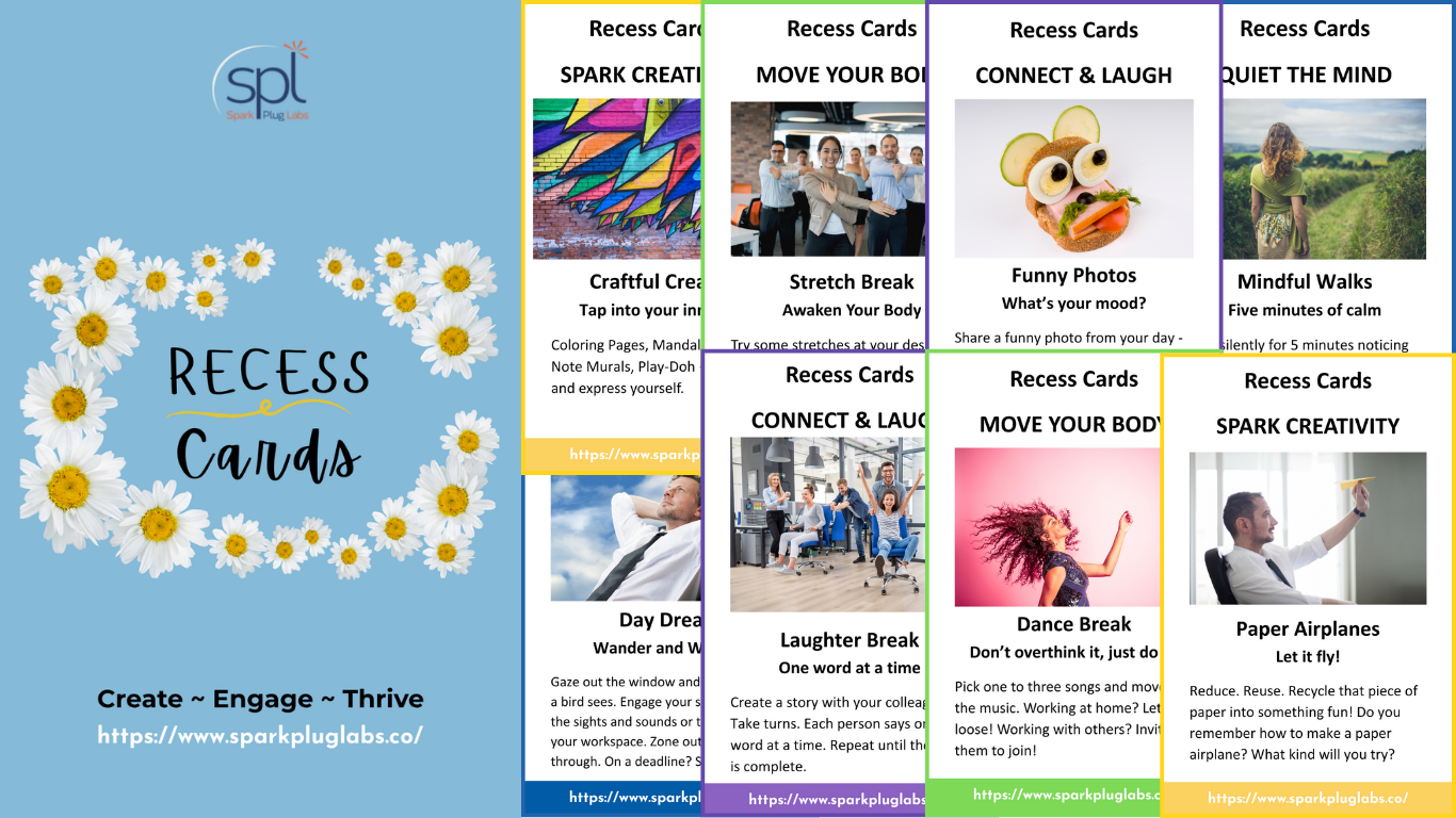 Recess Cards: Create - Engage - Thrive — Spark Plug Labs