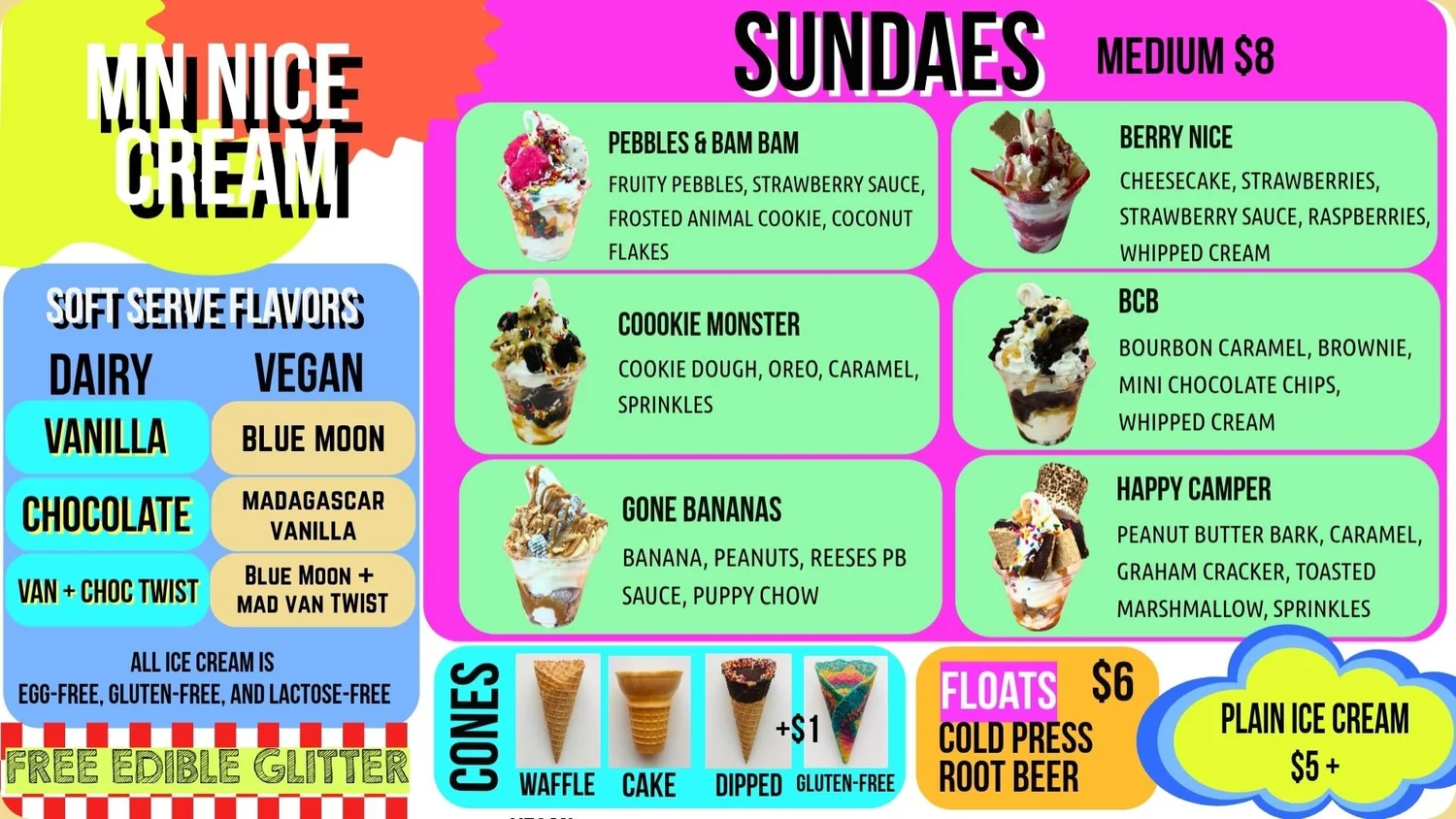 Menus — MN NICE CREAM