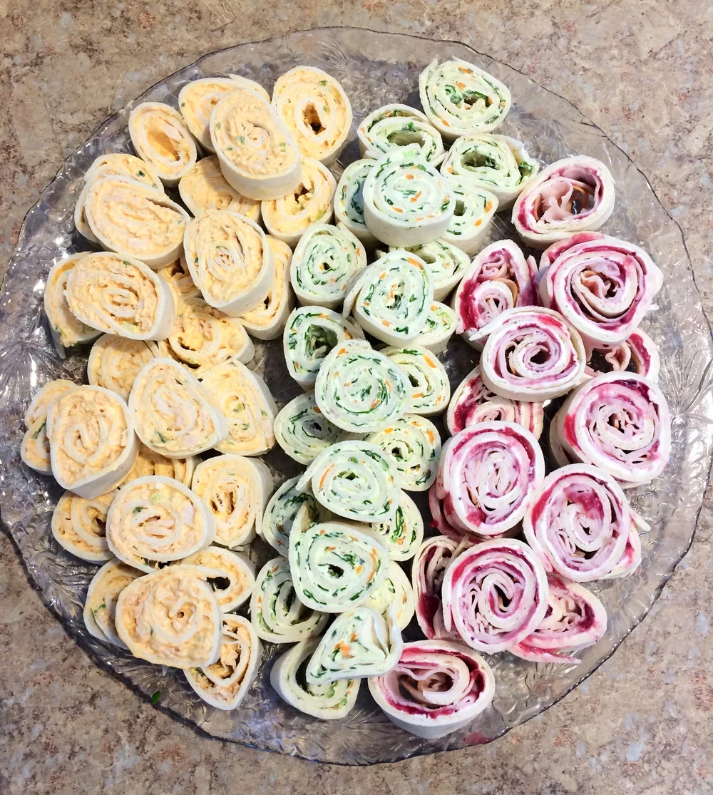 Pinwheels 3 Ways: Avocado Veggie - Buffalo Chicken - Thanksgiving ...